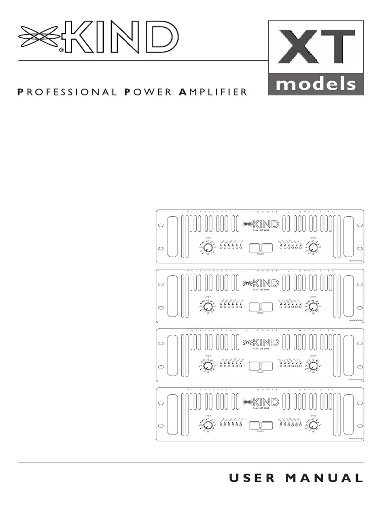 KIND User Manual-XT | PDF | Power Supply | Ac Power Plugs And Sockets