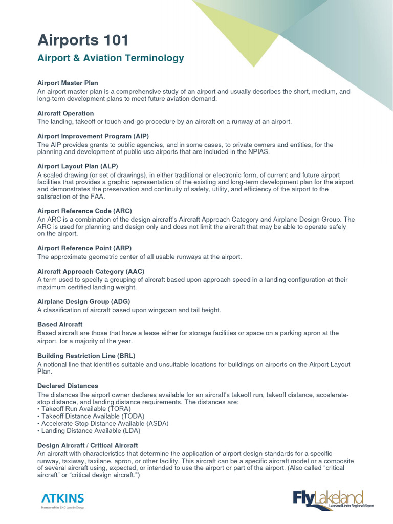  Draft Lal Airport Terminology Download Free PDF Airport Runway