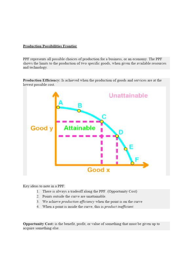 1-Production Possibilities Frontier | PDF