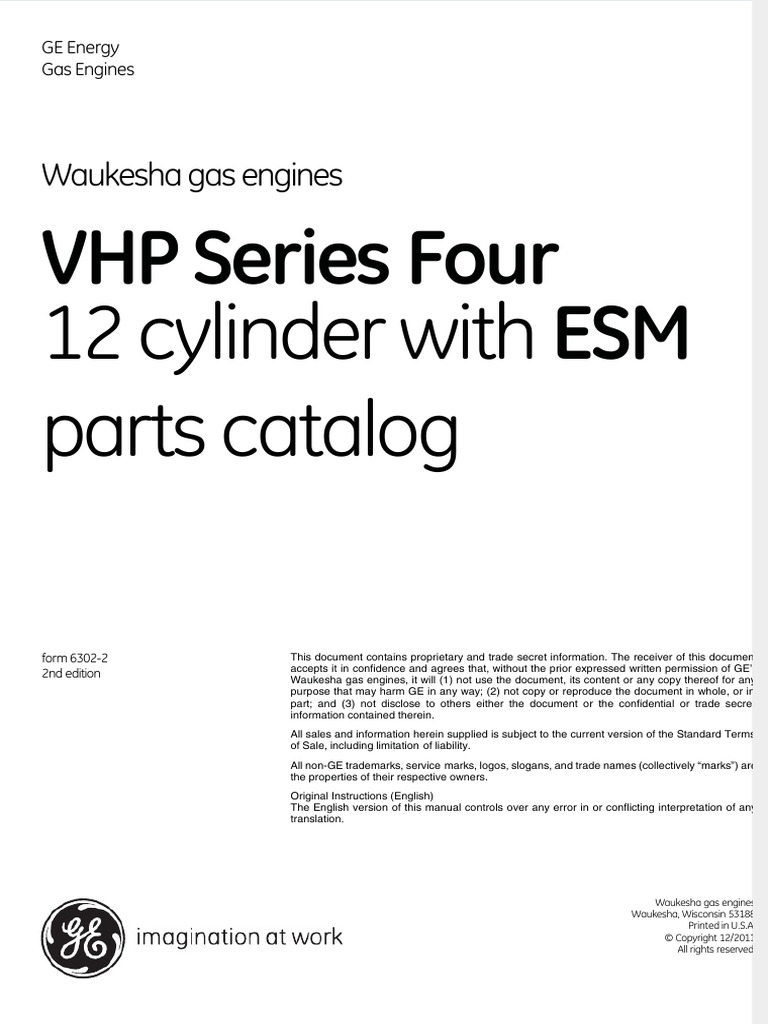 6302 2 VHP Series Four l5774 l5794 l7044 12 Cylinder With Esm Parts Catalog | PDF | Internal ...