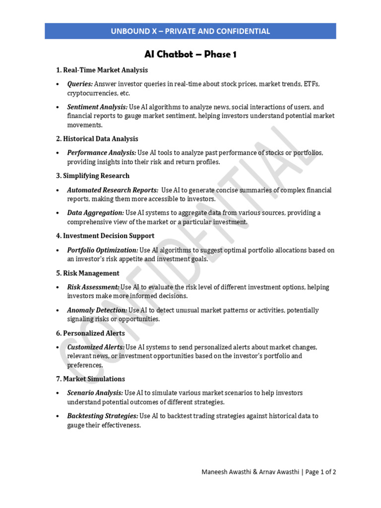 AI Module - UnBound X Phase 1 2 | PDF