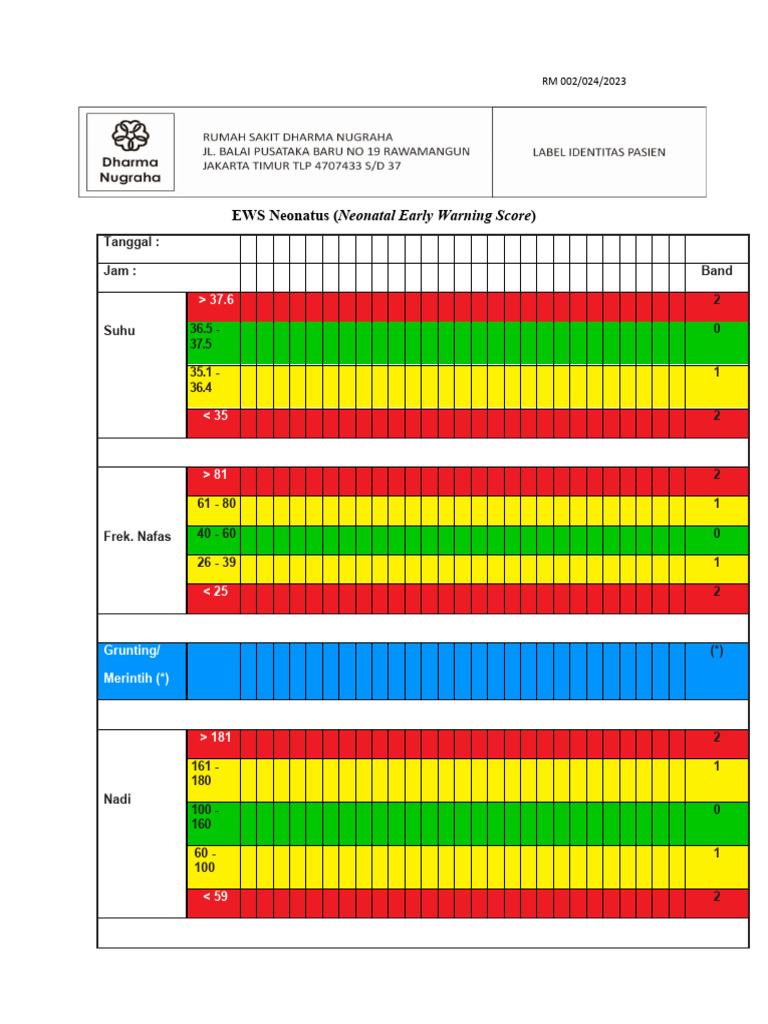 Ews Neonatus RSDN 23 | PDF