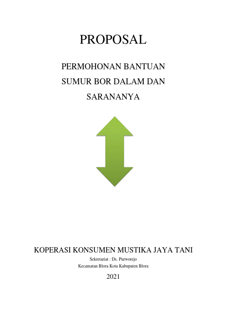 Proposal Sumur Bor | PDF