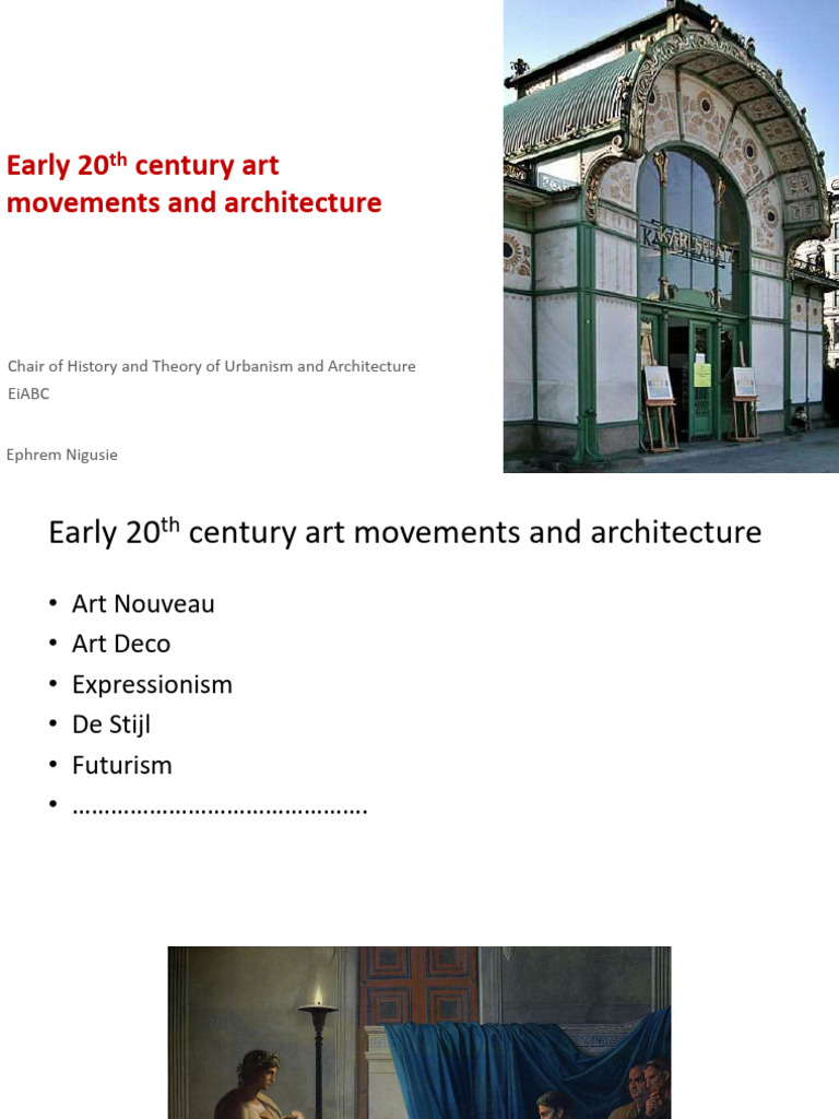 Early 20th Century Art Movements | PDF | Art Deco | Art Nouveau