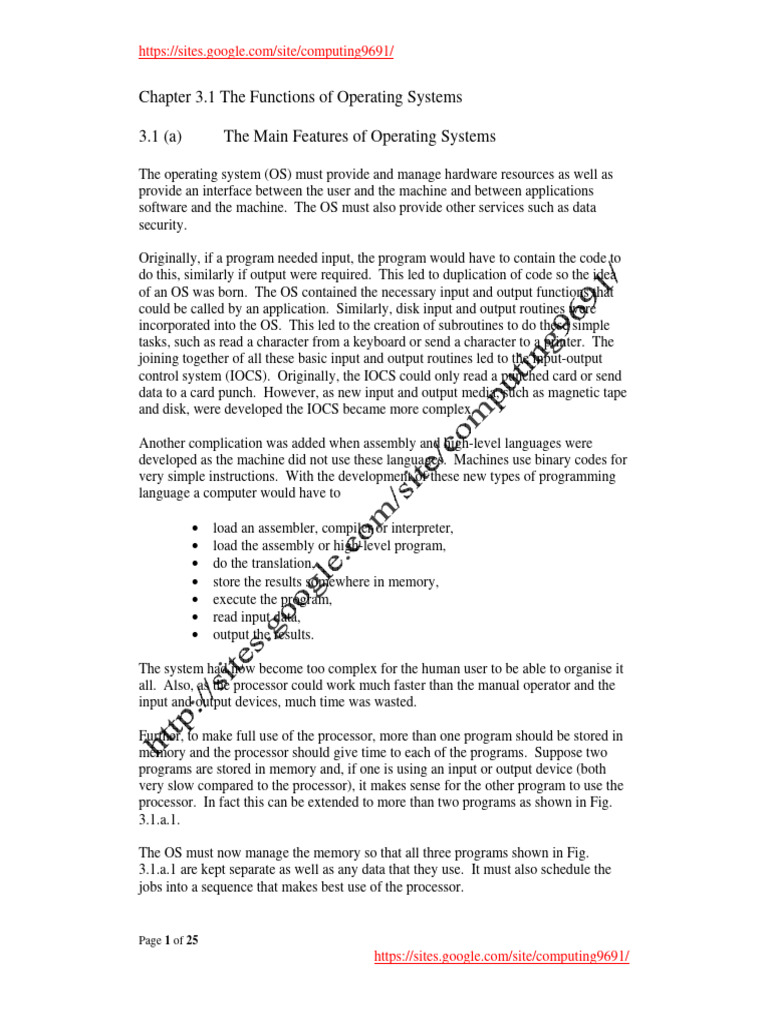 Functions of An O.S | PDF | Booting | Operating System