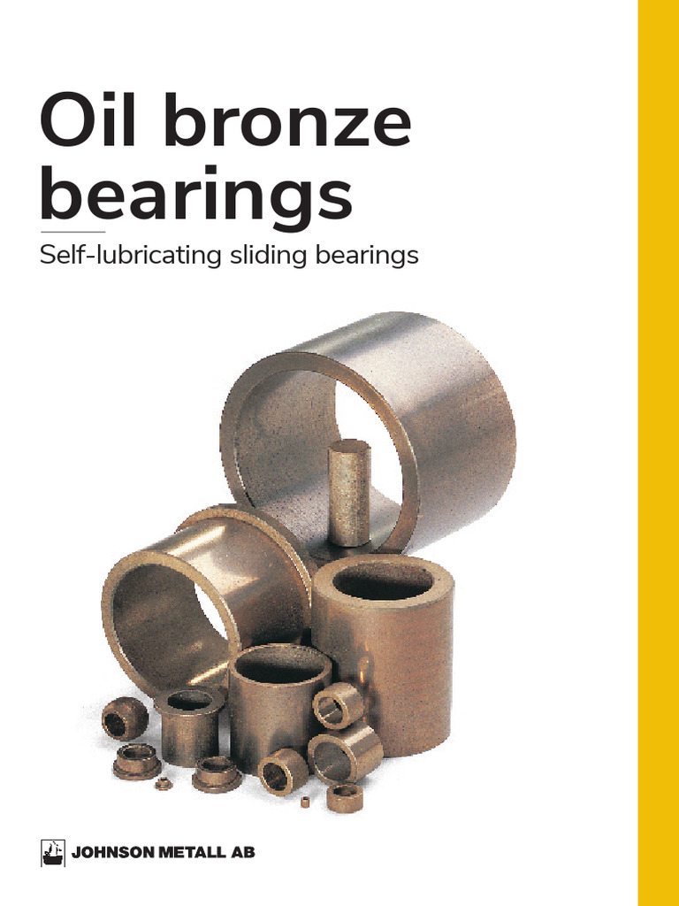 Johnson Metall AB: Self-Lubricating Bearings | PDF | Bearing ...