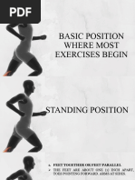 Basic Positions Where Most Exercises Begin (STANDING AND SITTING ...