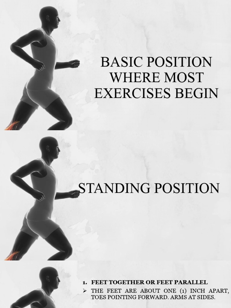Pathfit Basic Position of Exercise | PDF | Science & Mathematics