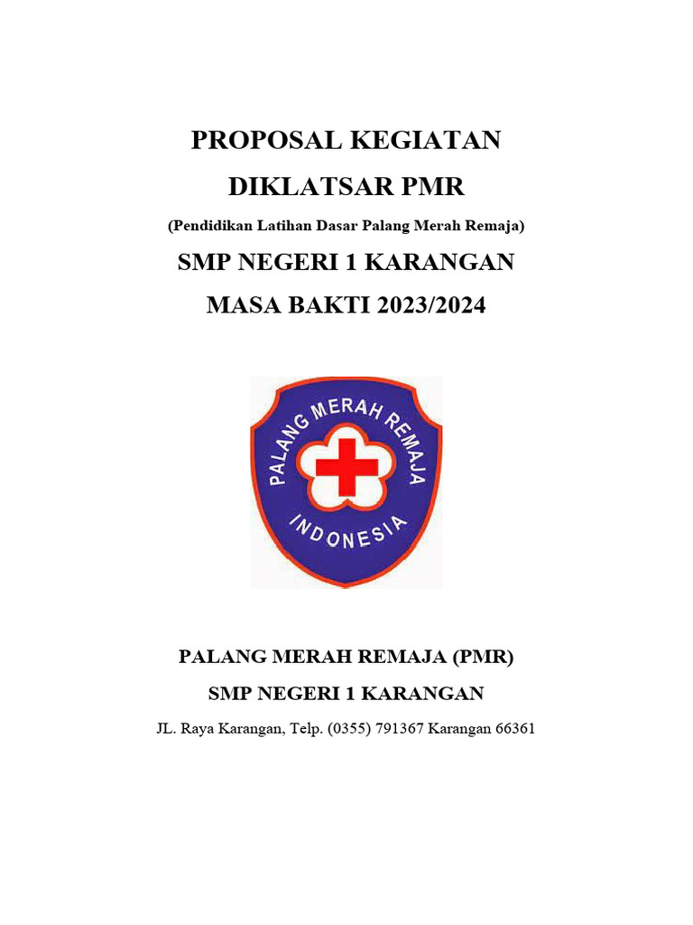 Contoh Proposal PMR | PDF