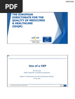 CEP Application Dossier Guidelines | PDF | Chemistry