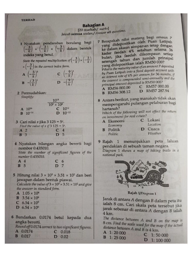 Math Uasa T3 K2 | PDF