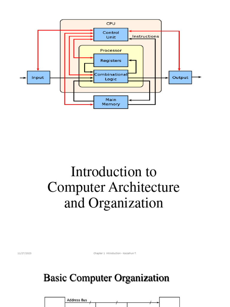 Comp Arch And Org Lec 1 Pdf Computer Data Storage Central Processing Unit