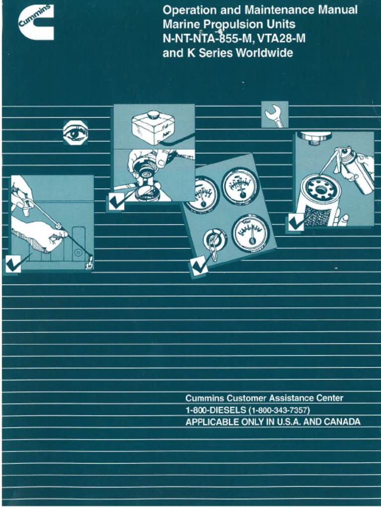 Cummins KTA19 Generator Operational Manual | PDF