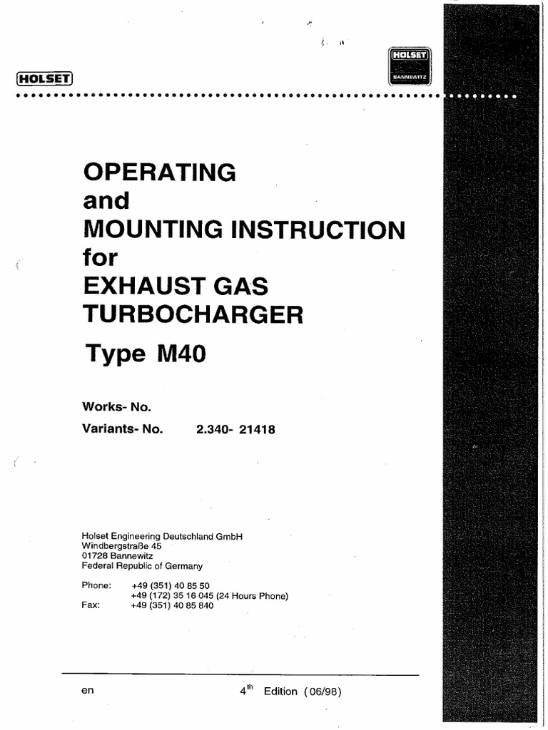 Turbina KBB M40 | PDF