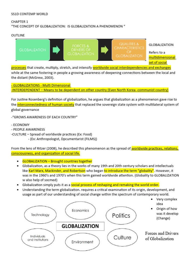 Ss1d Contemp World | PDF