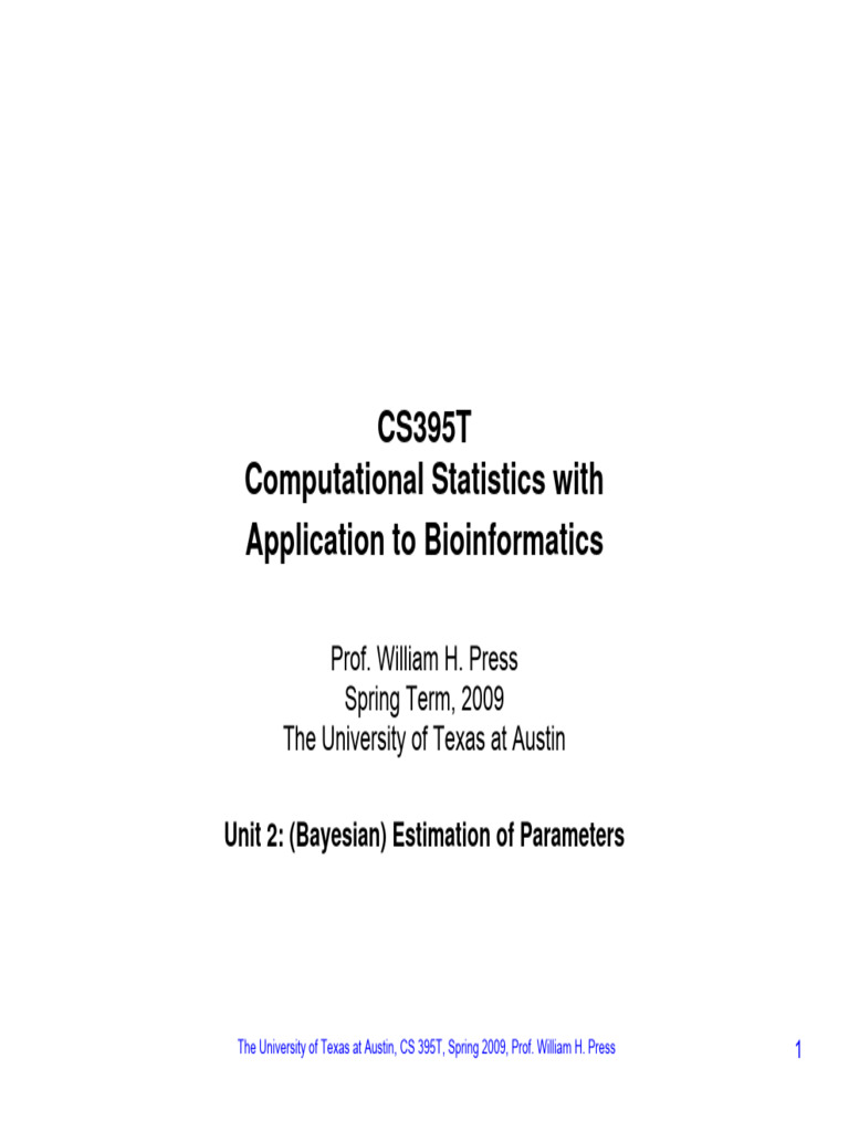 2 Estimationofparameters Pdf Bayesian Inference Estimation Theory