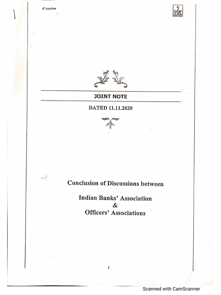 Joint-Note-Dated 11-11-2020 | PDF