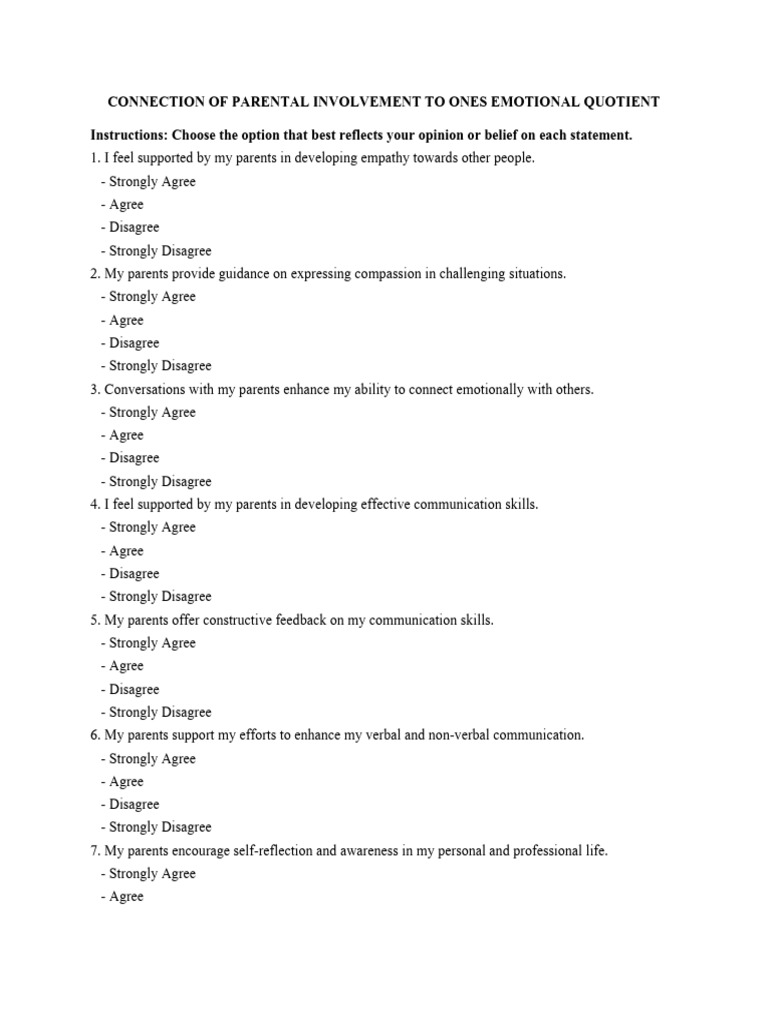 Andrada, M. (2023) - Involvement of Parents. Retrieved From | PDF