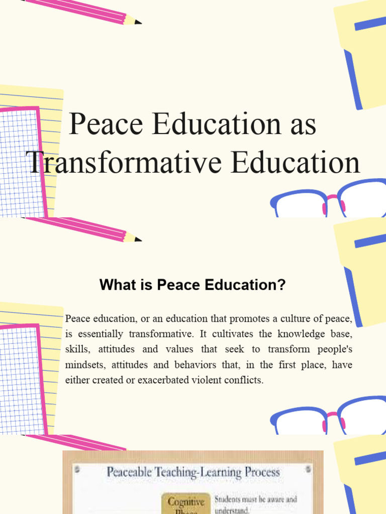 Group 1 Peace Education | PDF | Peace | Violence
