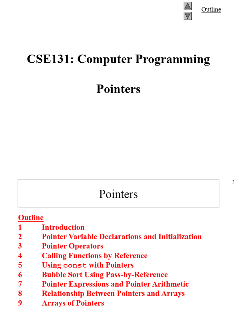 10 Pointers | PDF | Pointer (Computer Programming) | Software Development