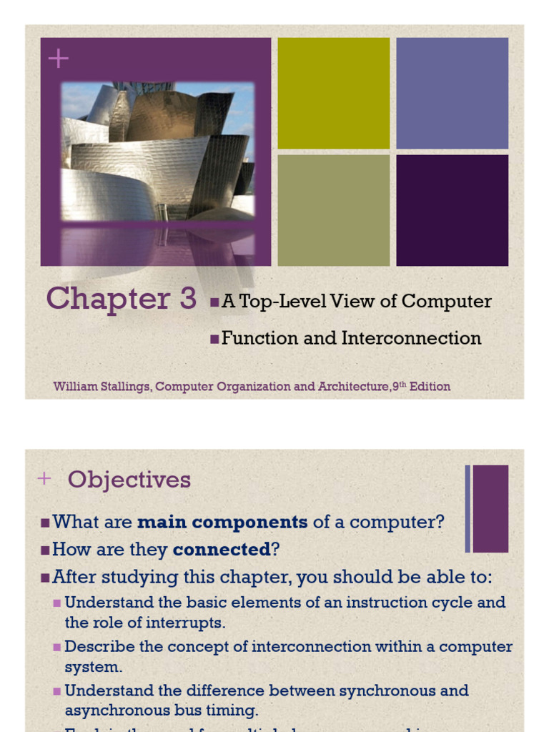 Slot04 05 CH03 TopLevelView 38 Slides | PDF | Input/Output | Central Processing Unit