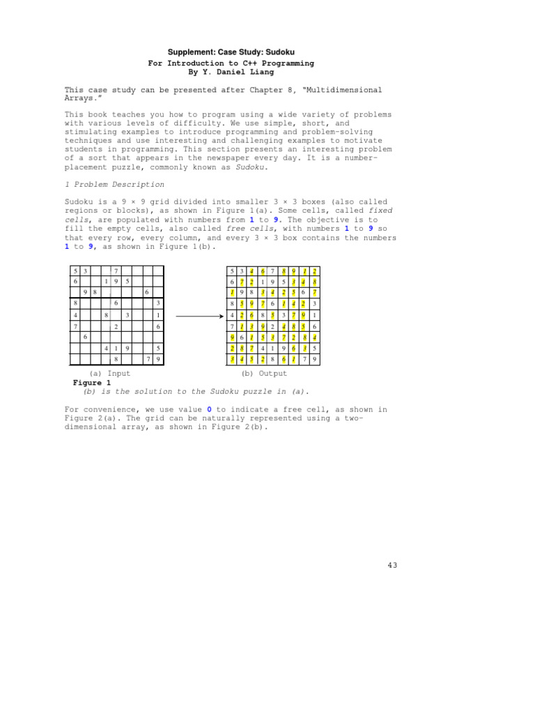 Supplement Sudoku Pdf Algorithms Theoretical Computer Science