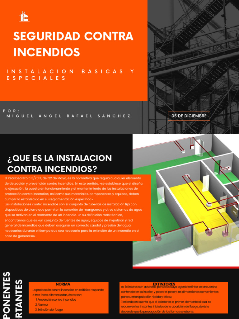 Seguridad Contra Incendios 1 | PDF | Bomba | Agua