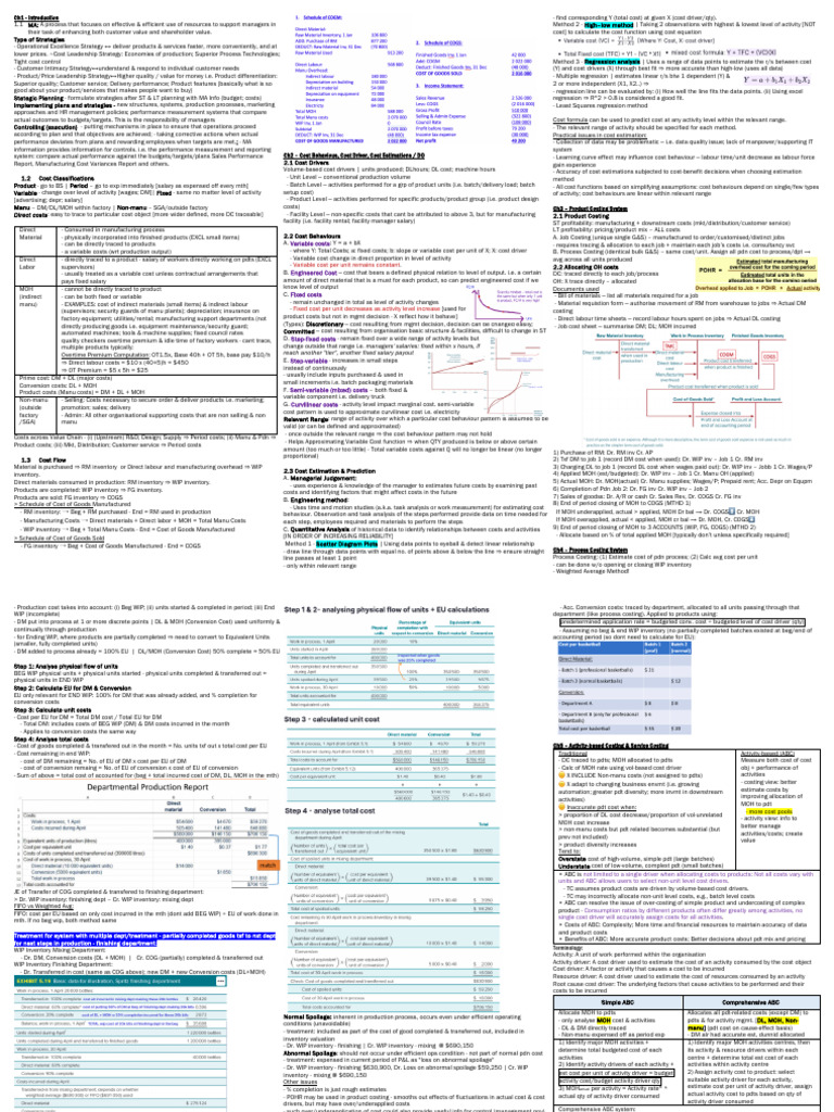 ACC2706 Cheatsheet Mid-terms | PDF | Cost Of Goods Sold | Regression ...
