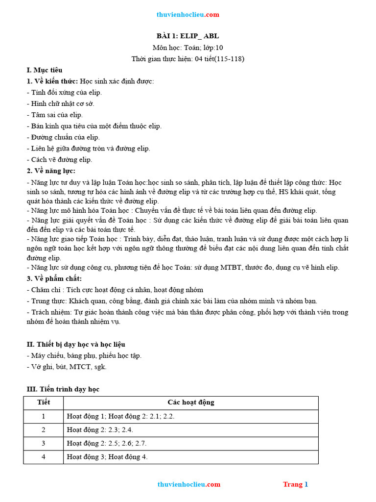 GA Chuyen de 3 Toan 10 KNTT | PDF