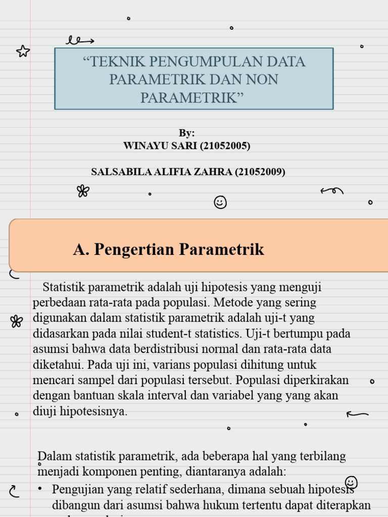 Parametrik Dan Non Parametrik | PDF