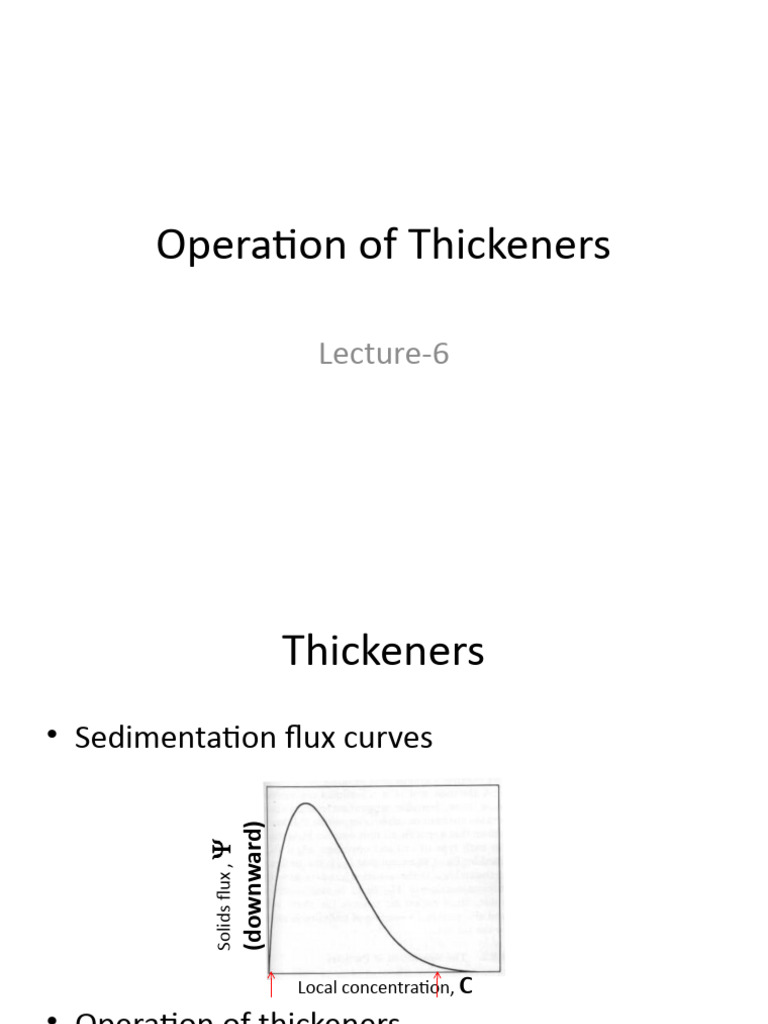 Settling and Thickener Design-New | PDF | Mechanical Engineering | Physics