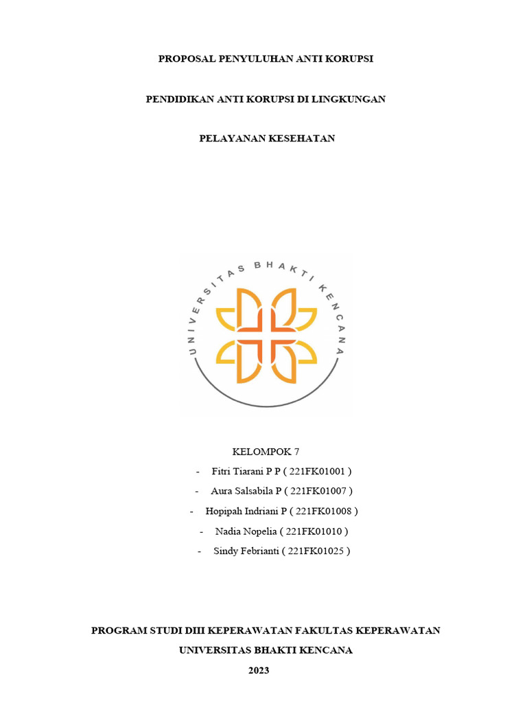 Proposal Penyuluhan Kel 7 Salinan | PDF | Pengembangan Diri