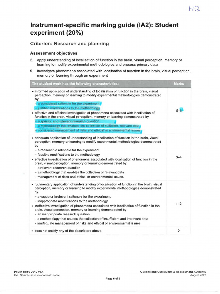 HQ Annotated Ia2 Ismg | PDF | Methodology | Perception