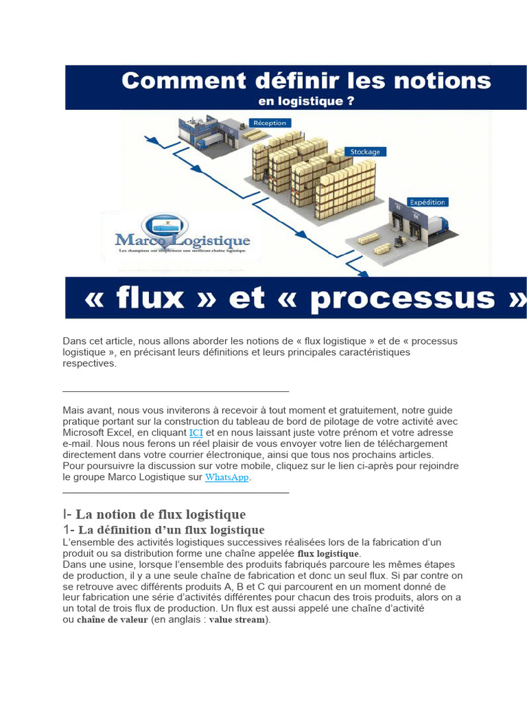 Comprendre les Flux Logistiques | PDF | Logistique | Économie