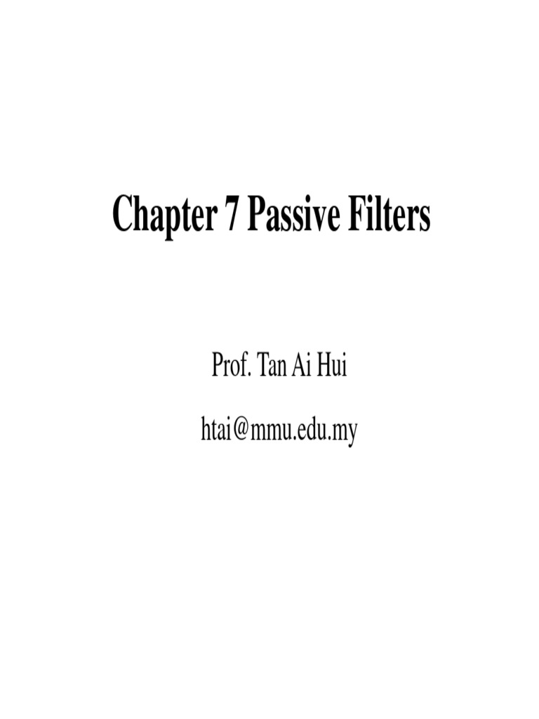 Chapter 7 Slides | PDF | Low Pass Filter | Algorithms