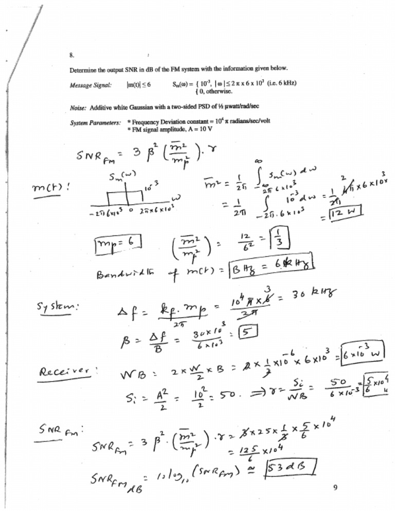 FM Noise Analysis Example | PDF