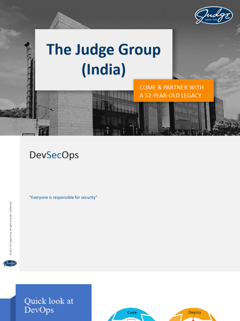 The Judge Group (India) : Come & Partner With A 52-Year-Old Legacy | PDF | Security | Computer ...