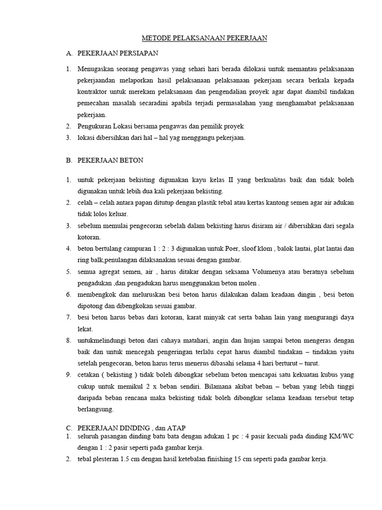 Contoh METODE PELAKSANAAn Su | PDF