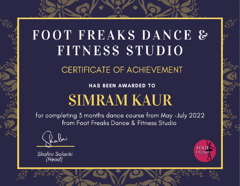 Certificate - Simran Kaur | PDF