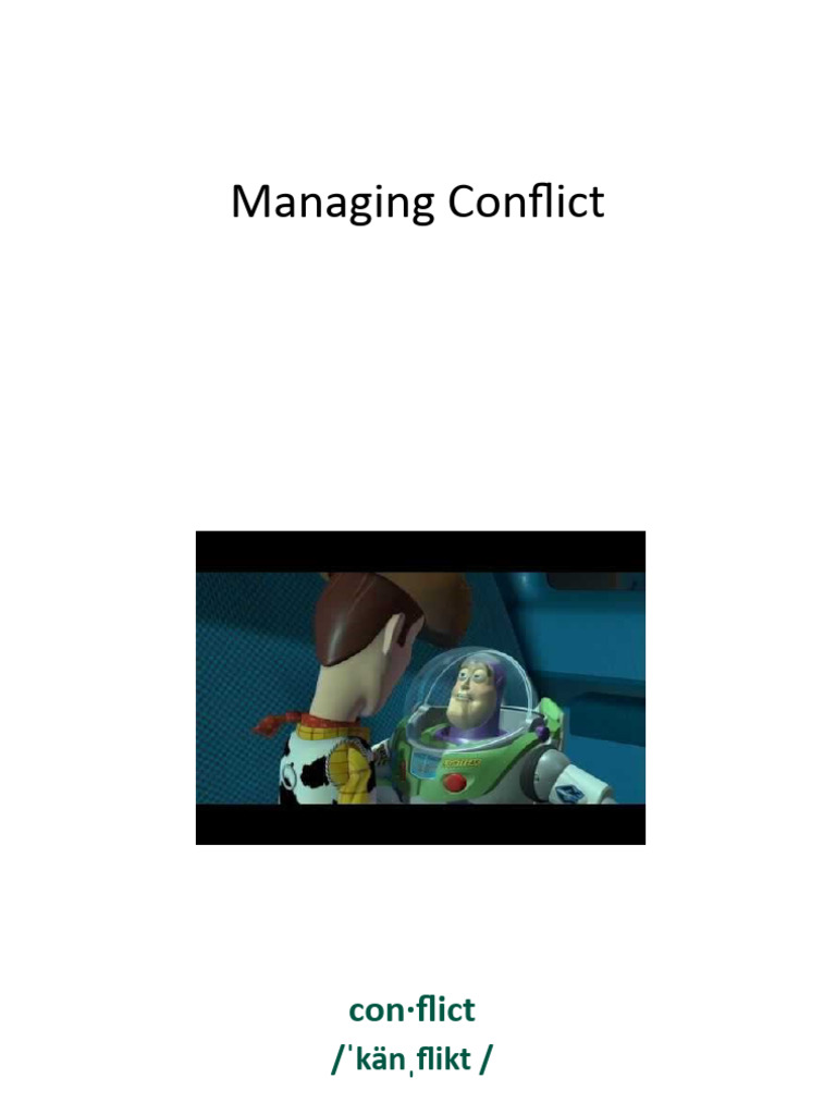 Conflict Management - | PDF | Conflict Resolution | Human Communication