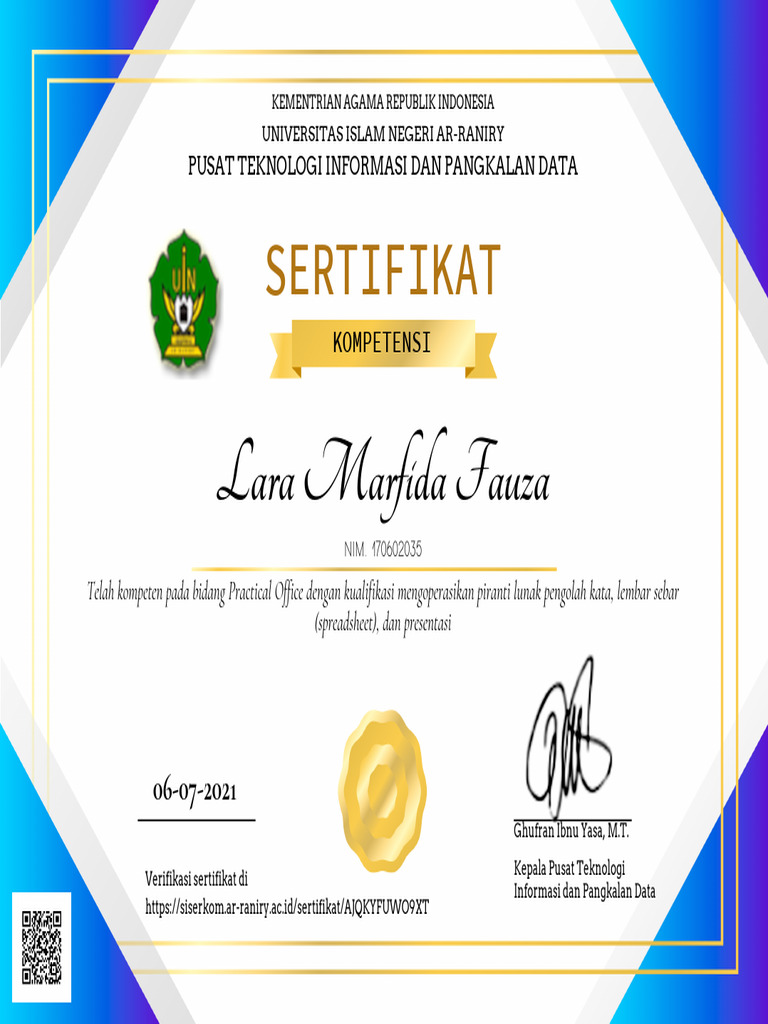 Sertifikat Komputer | PDF | Komputer