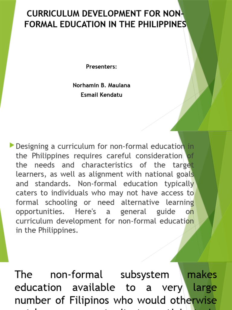 Non-Formal Education Curriculum Guide | PDF