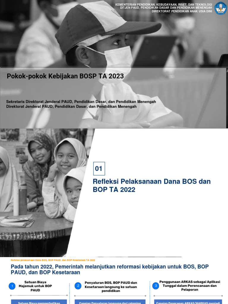 Kebijakan BOSP 2023 untuk Pendidikan | PDF