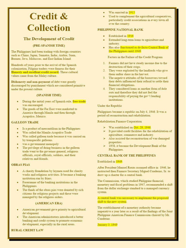Credit and Collections Reviewer | PDF