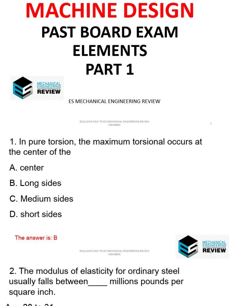 MDSP Elements Part 1 | PDF | Screw | Young's Modulus