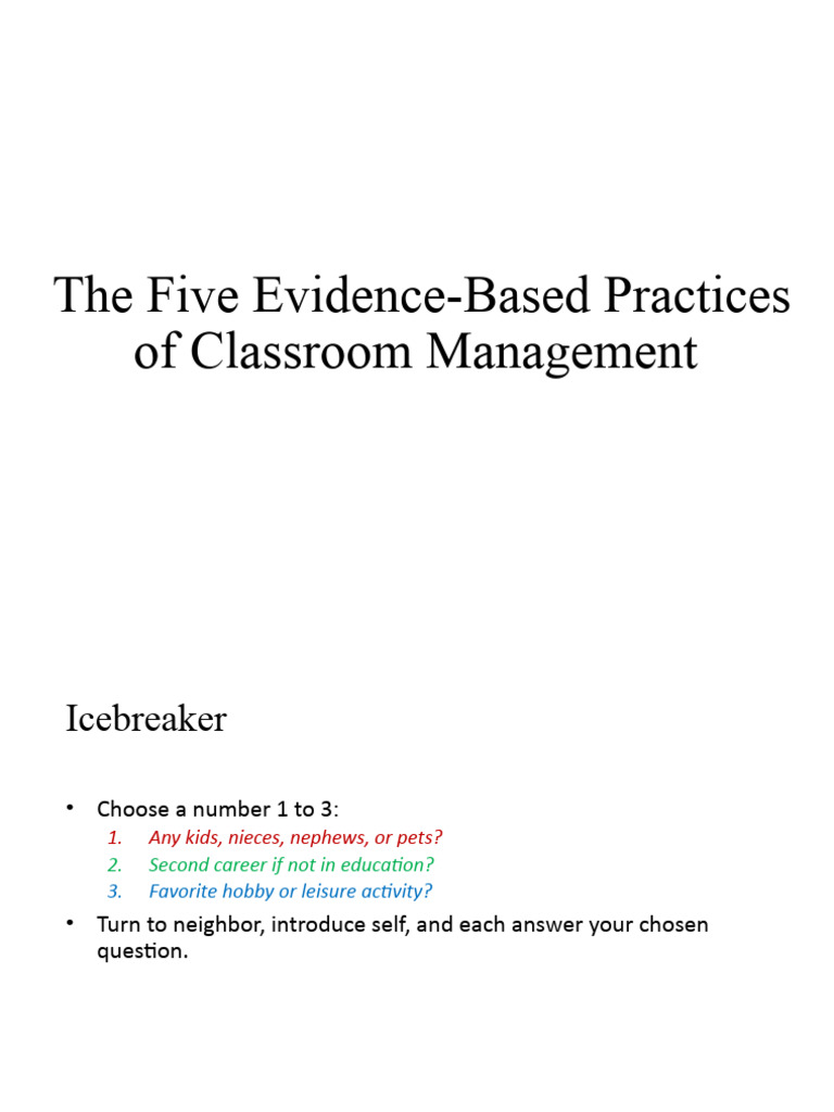 Classroom Management Presentation | PDF | Classroom Management ...