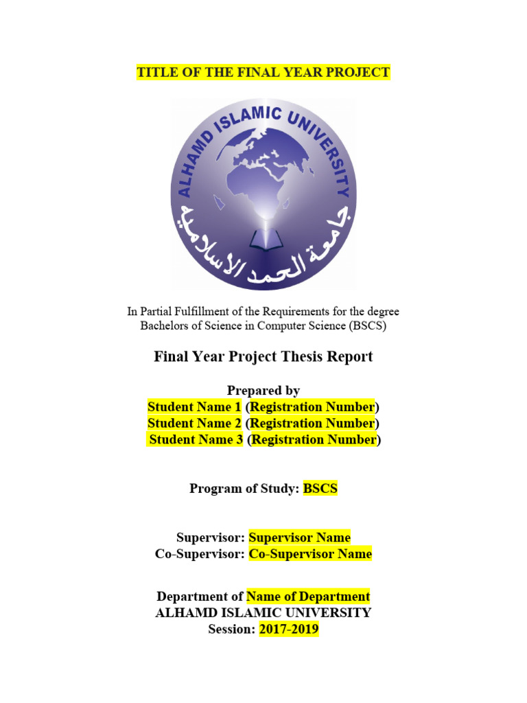 Annex L Project Report Format | PDF