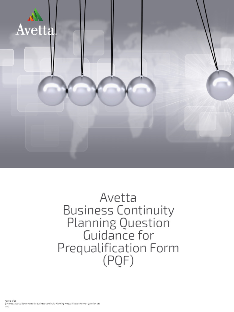 Business Continuty Planning PQF Question Guidance June 2020 | PDF ...