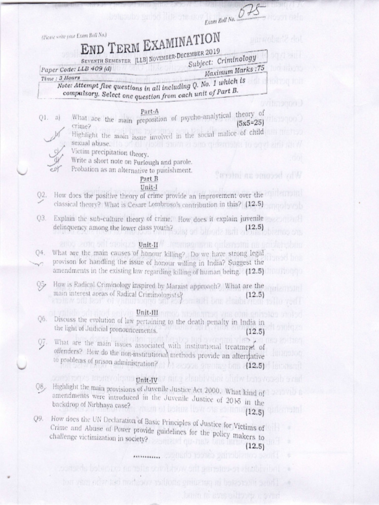 Past Year Papers | PDF