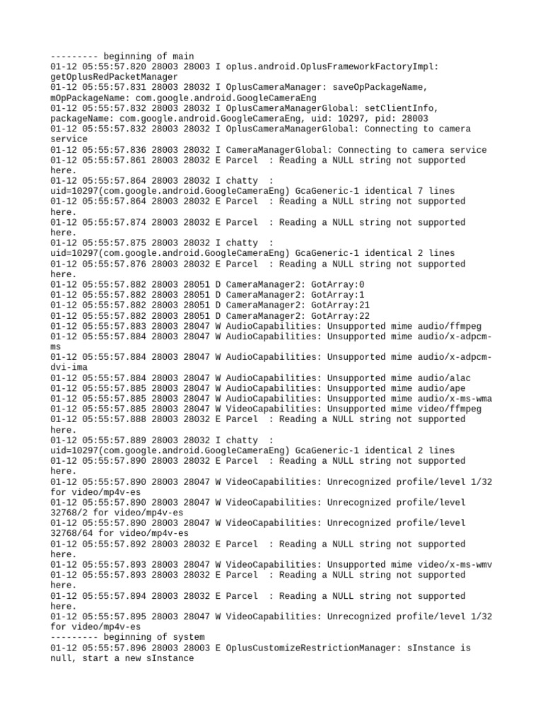 Logcat 1705013757632 | PDF | Computing | Computer Programming